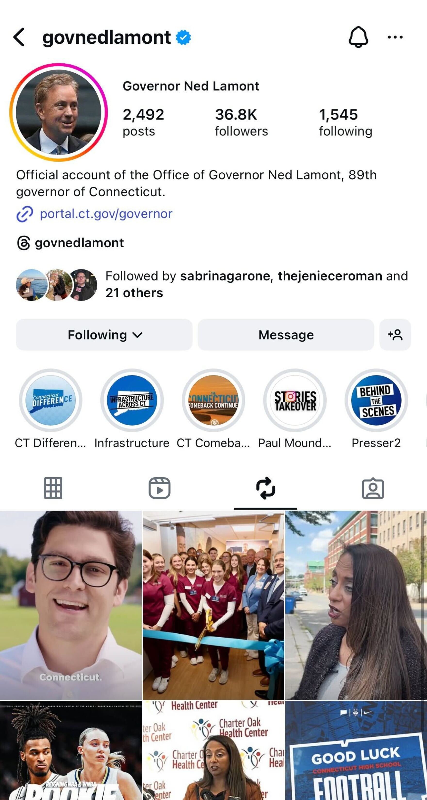 Lamont’s Instagram accidentally reposted Fazio’s gubernatorial campaign ...