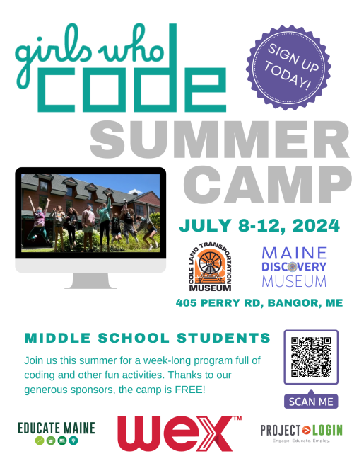 Girls Who Code Summer Camp - Maine Discovery Museum | Maine Public