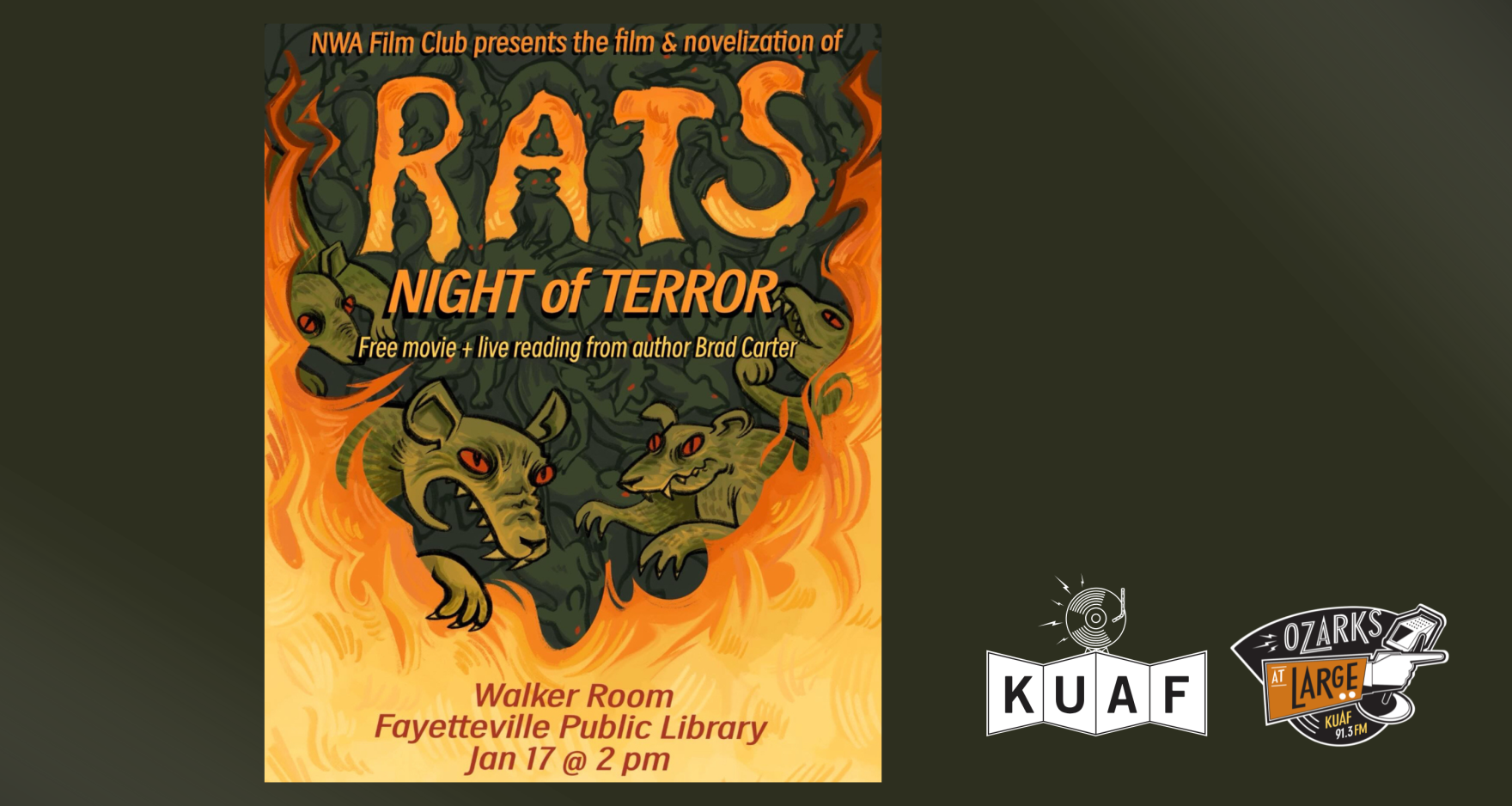 Brad Carter brings cult horror Rats: Night of Terror to Fayetteville