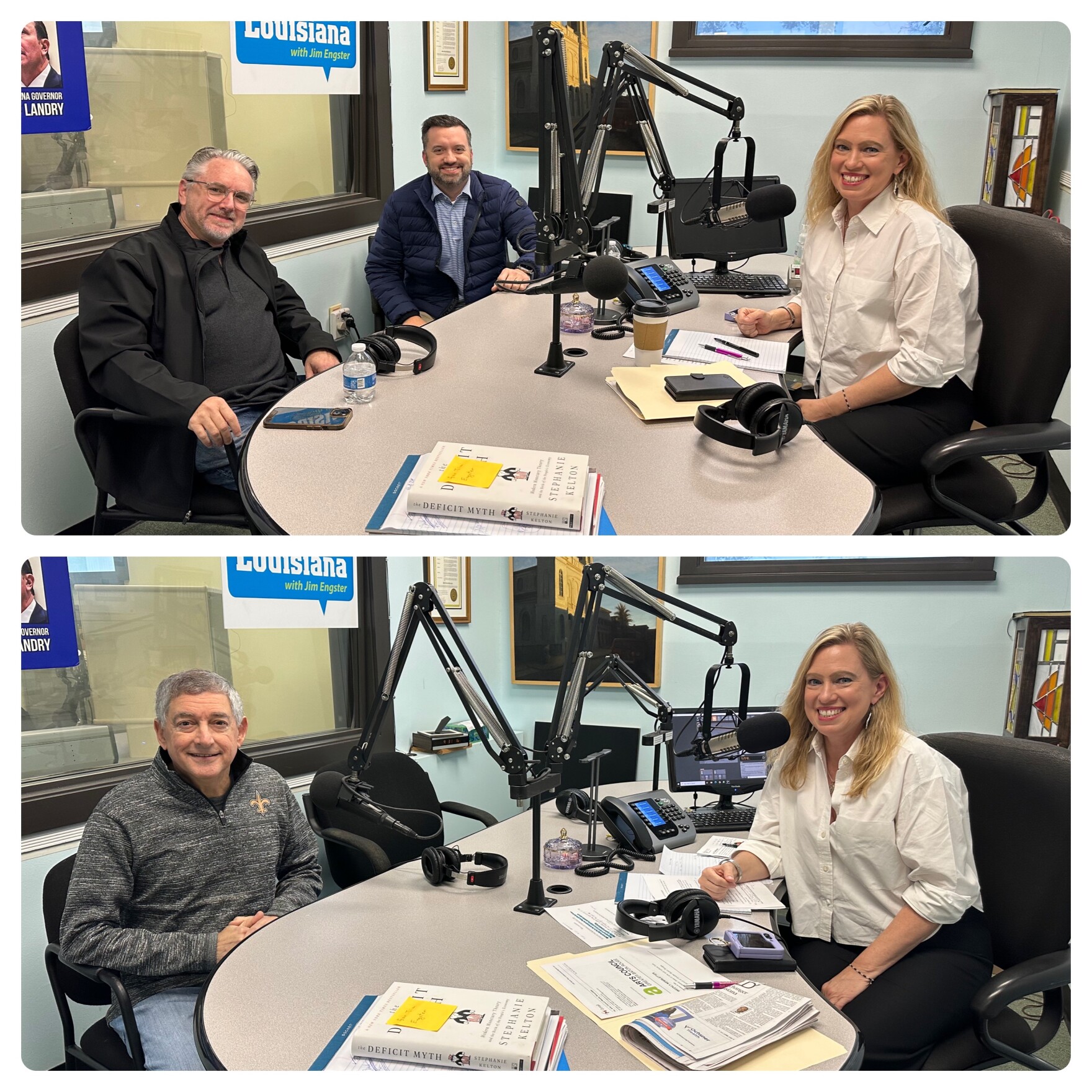 Jonathan Grimes, Mike Esneault, Jay Dardenne | WRKF