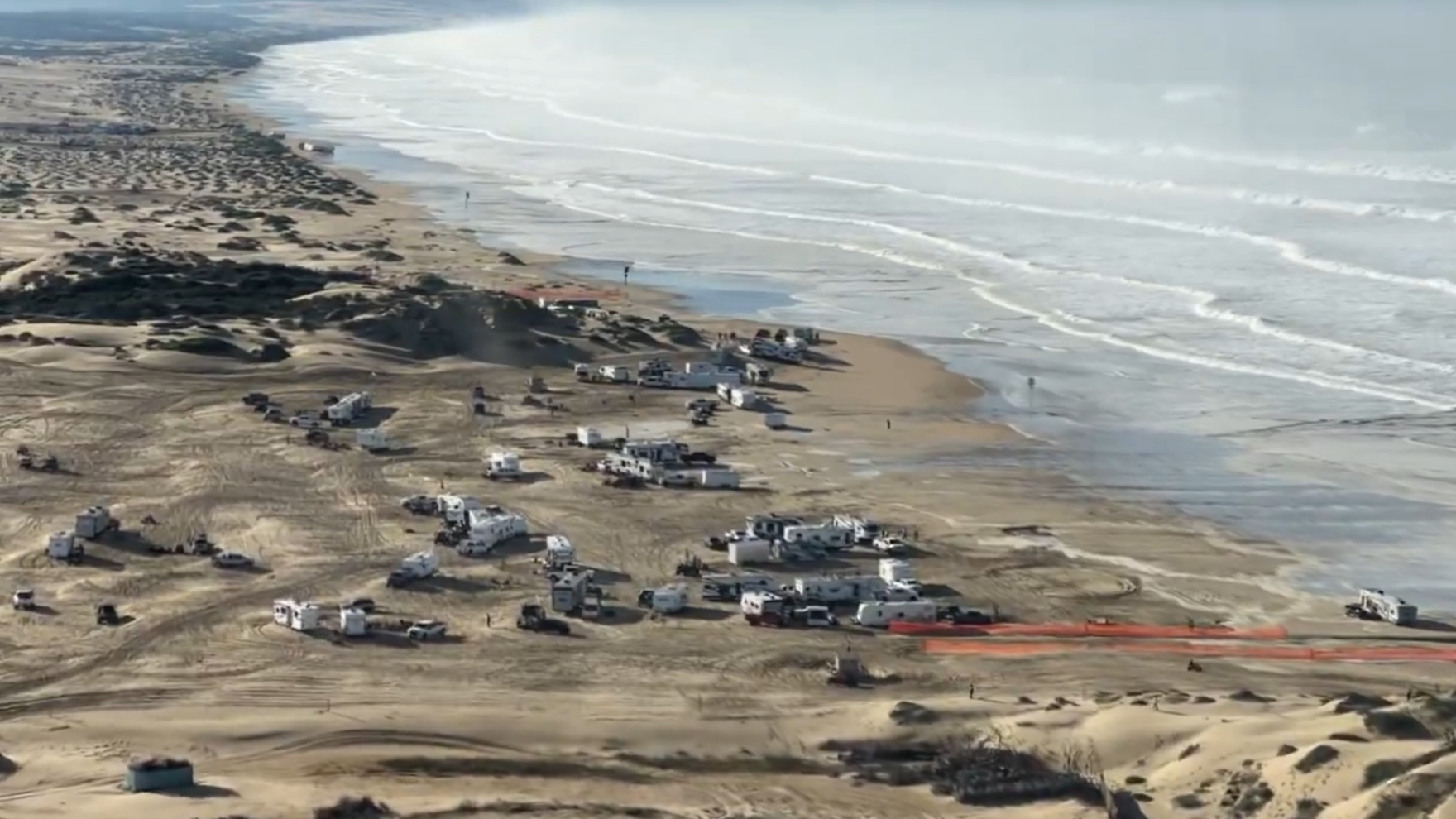 Giant waves continue along the central coast prompting advisories, warnings and rescues