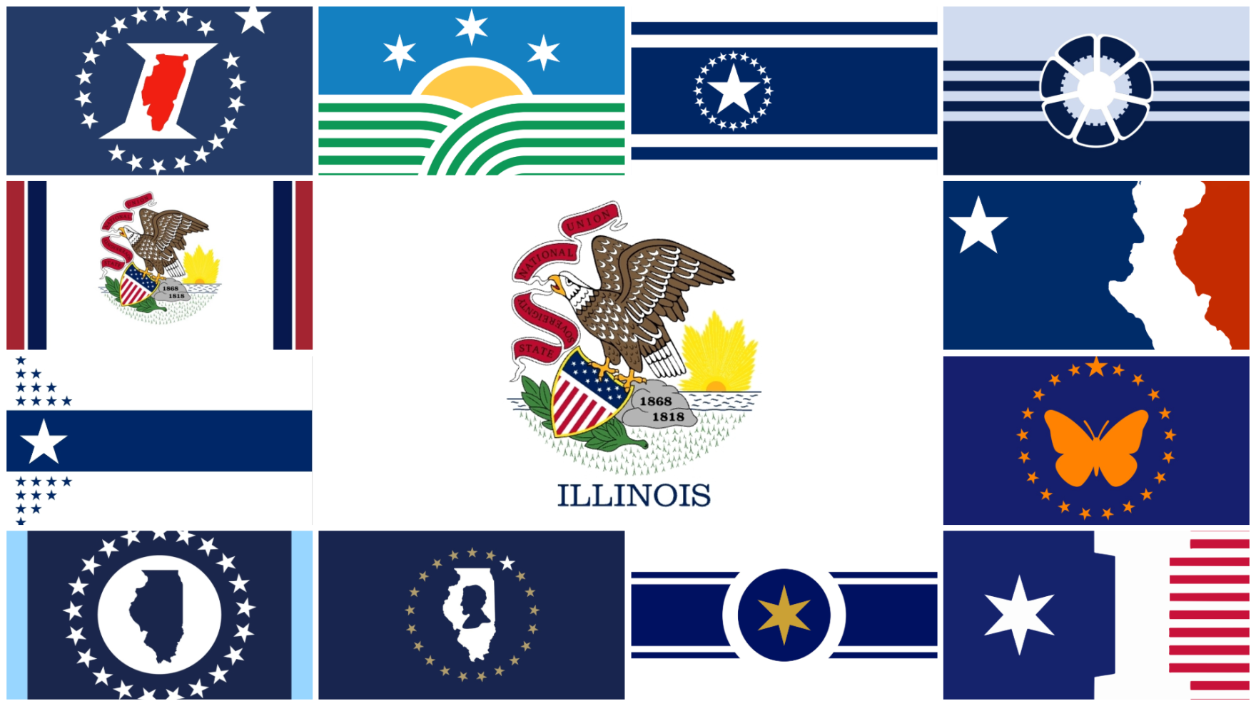 Does the public want a new Illinois state flag? Survey says... | NPR ...