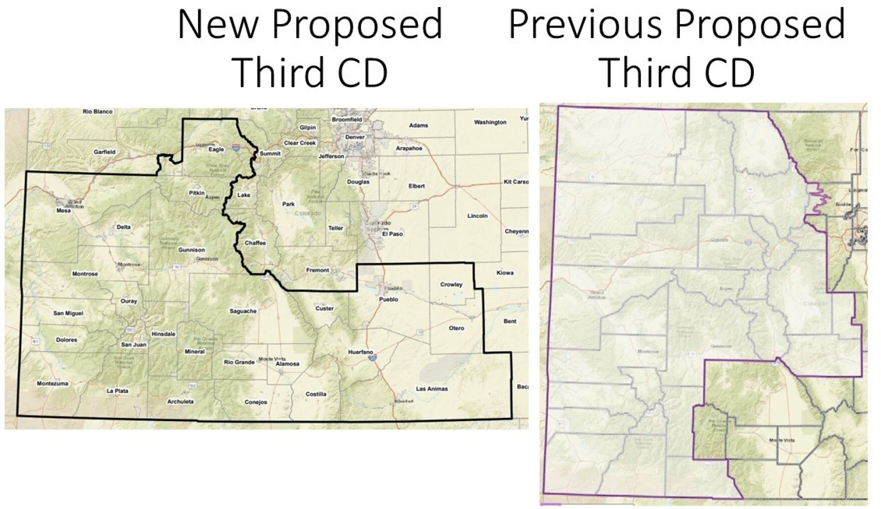 Five Major Changes In Colorado’s Newest Proposed Congressional District ...