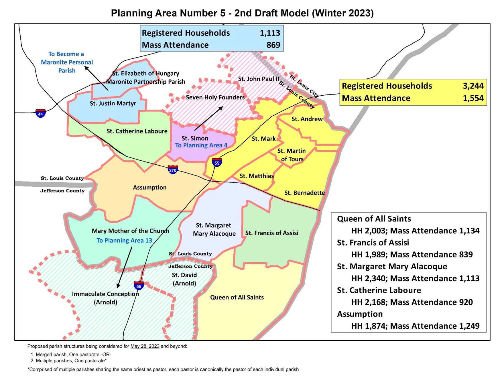 Maps: St. Louis Archdiocese plan to consolidate congregations | STLPR