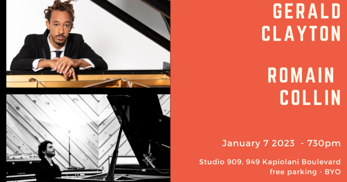 Studio 909 Presents Gerald Clayton & Romain Collin | Hawai'i Public Radio