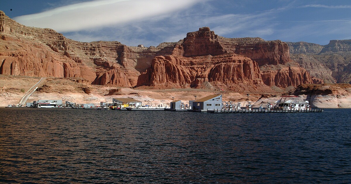 Low water levels close Lake Powell’s Dangling Rope Marina permanently