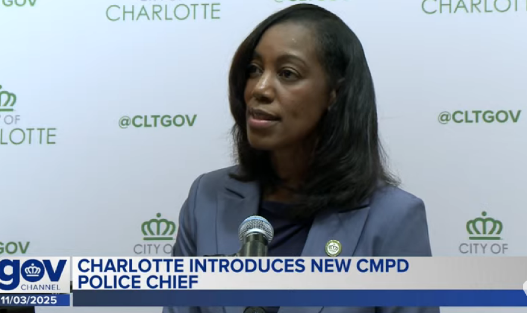 Charlotte introduces Estella Patterson as new police chief | WFAE 90.7 ...