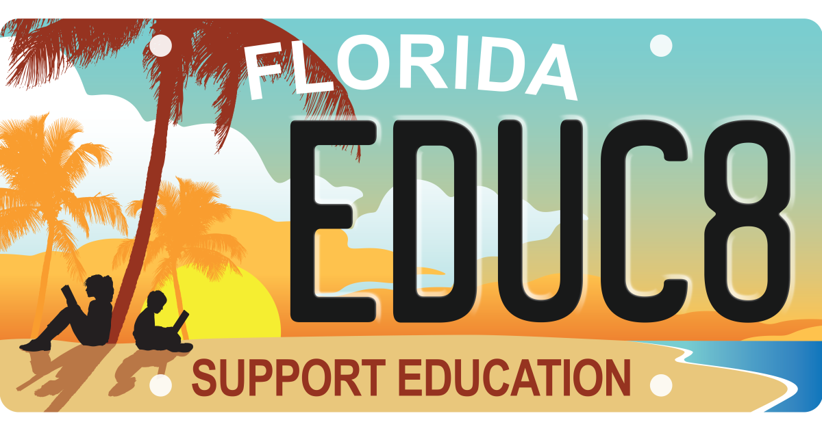 Redesigned Florida License Plate Launched To Support Public Schools | WUSF