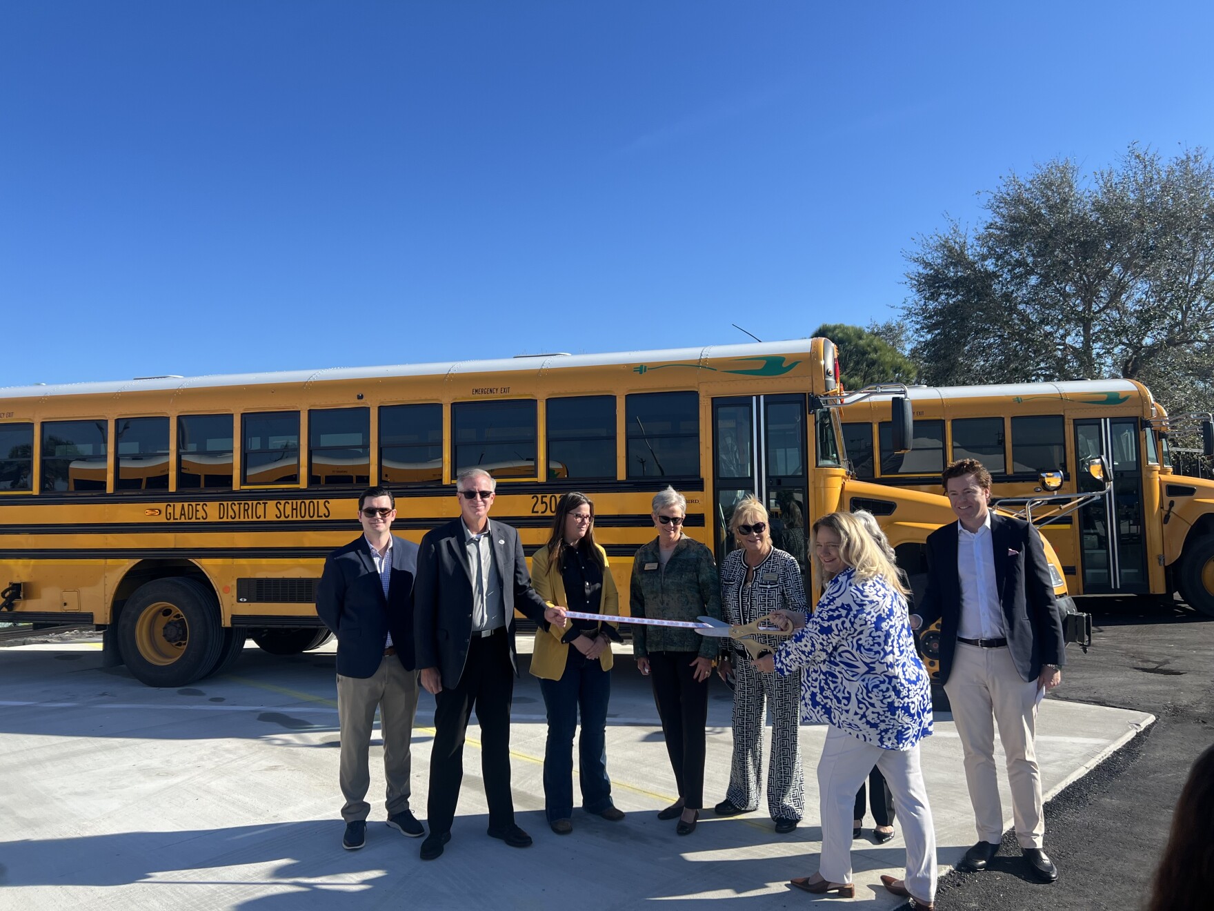 Glades County unveils new fleet of no-emission electric school buses ...