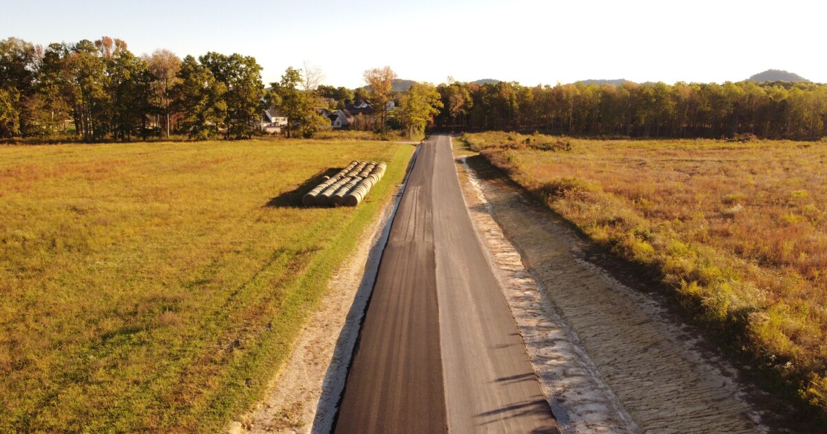 Rowan County Road Department celebrates completion of roadway blacktopping