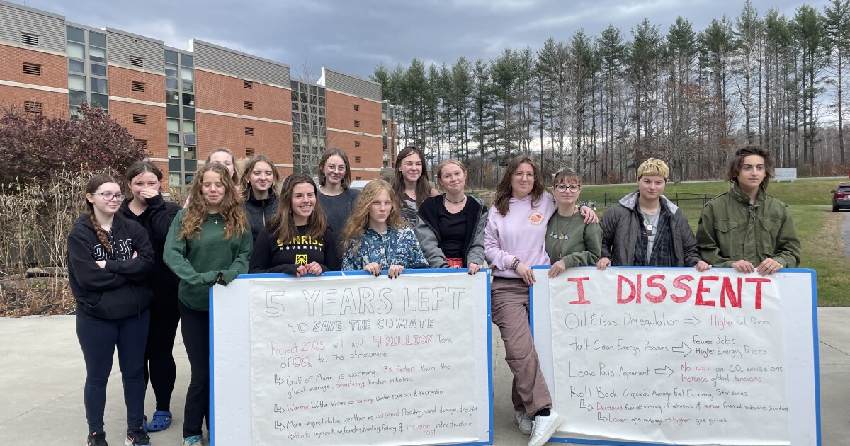 Farmington students stage climate protest in wake of Trump's win | CAI