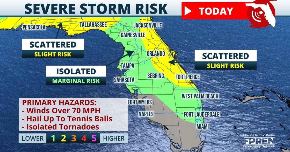 Daily severe weather events threaten Florida through the weekend | WUSF
