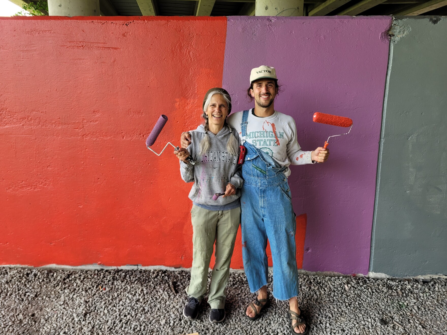Jessica and Zach Kovan paint a tribute to a family member | 2023 Lansing ArtPath Profiles | WKAR ...