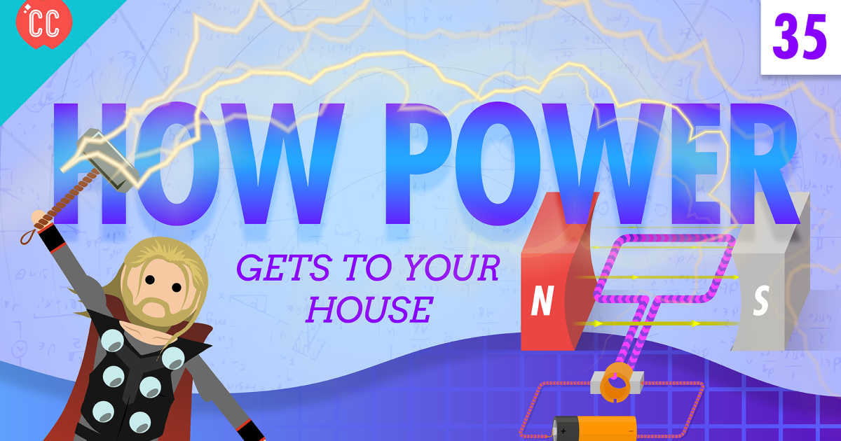 How Power Gets to Your Home: Crash Course Physics #35