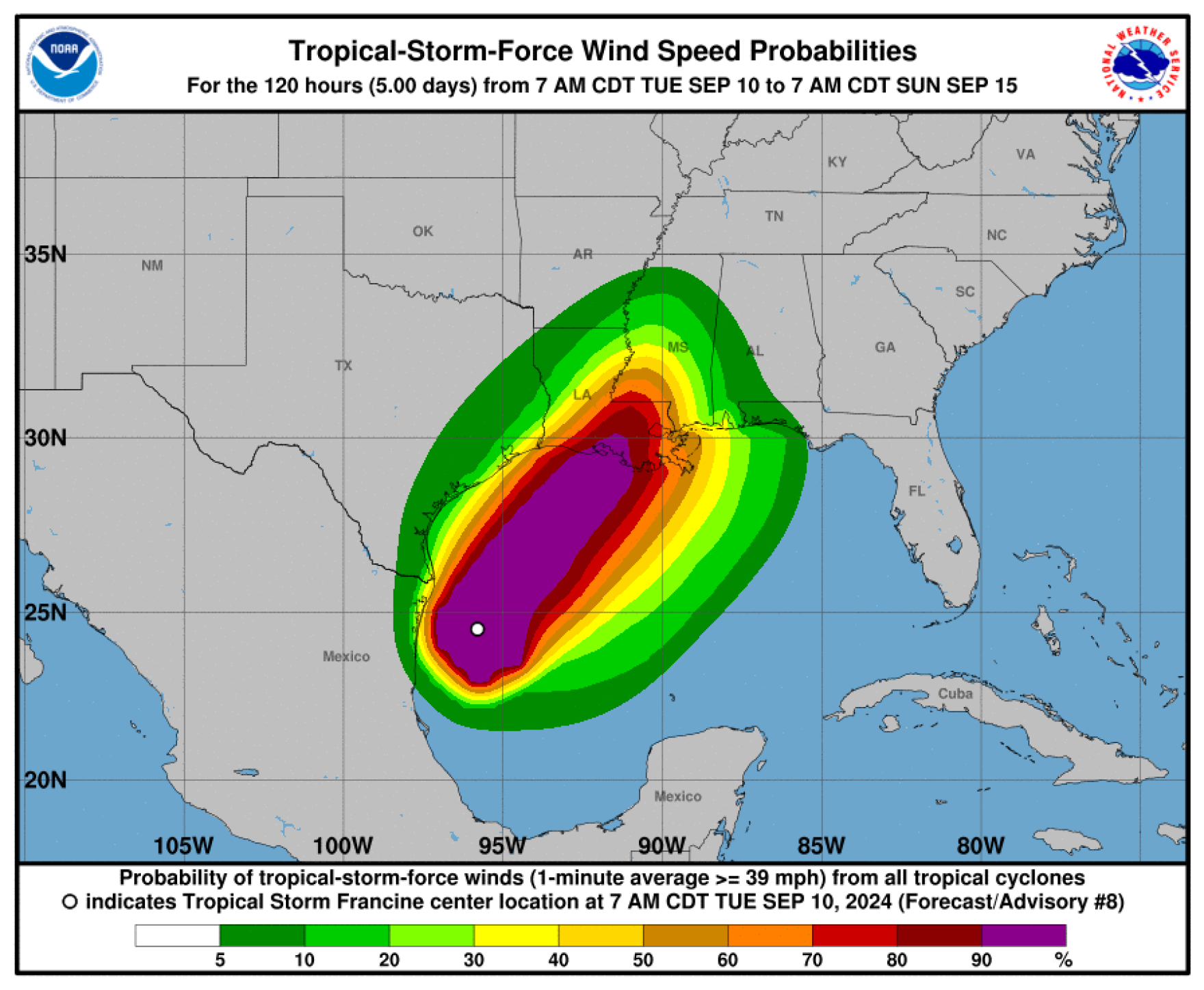 Tropical Storm Francine’s impact on Texas Gulf Coast, Houston likely ...