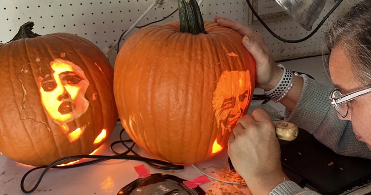 Artist gains fame for celebrity pumpkin carvings. NPR's Steve Inskeep ...