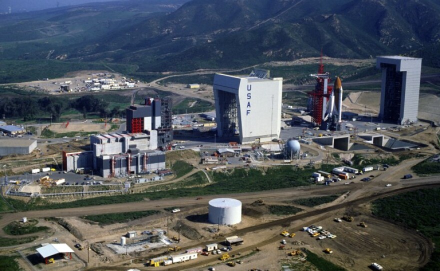 space shuttle launch base