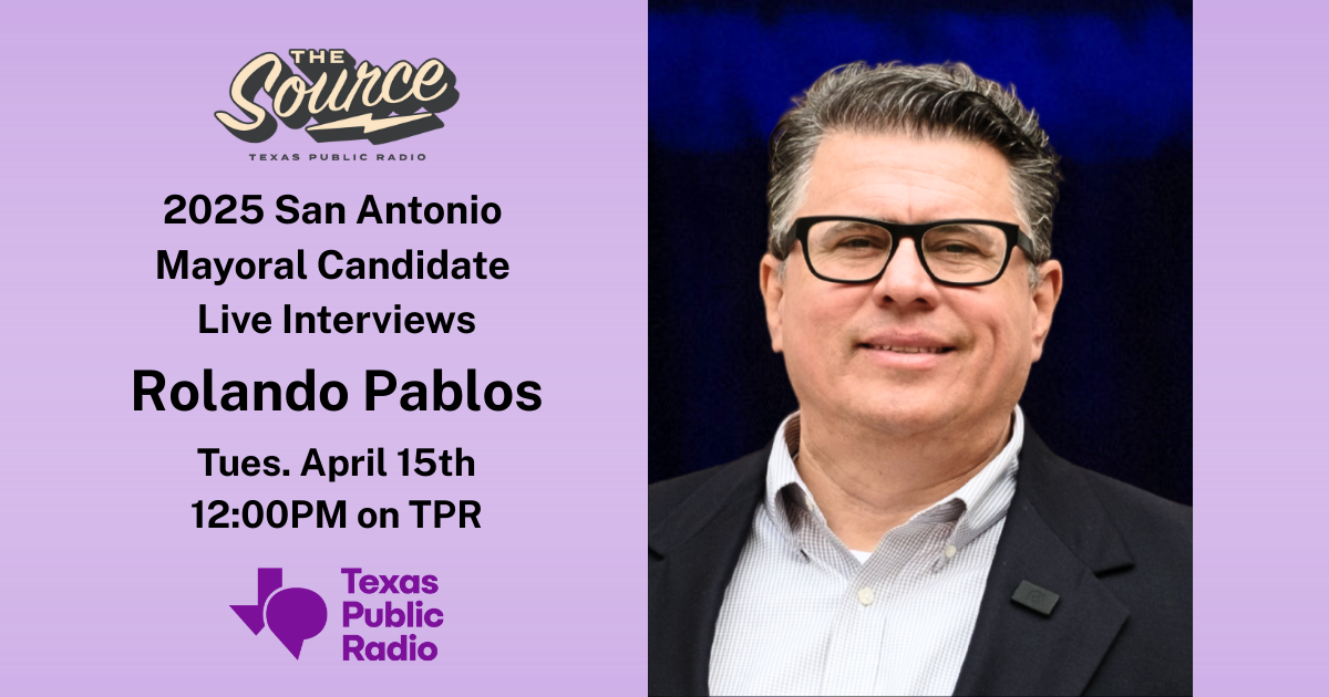 Mayoral Candidate Forums: Talk to Rolando Pablos on The Source | TPR