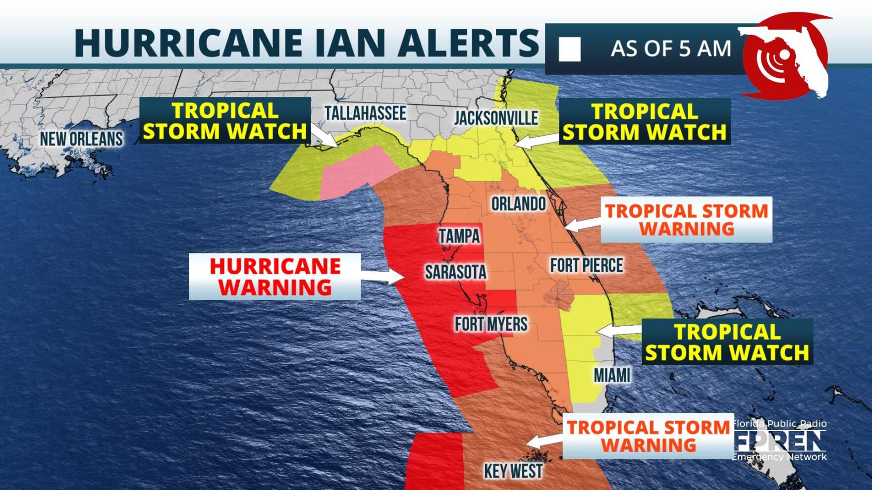 Ian is a major hurricane, and tornado risk ramps up across South ...