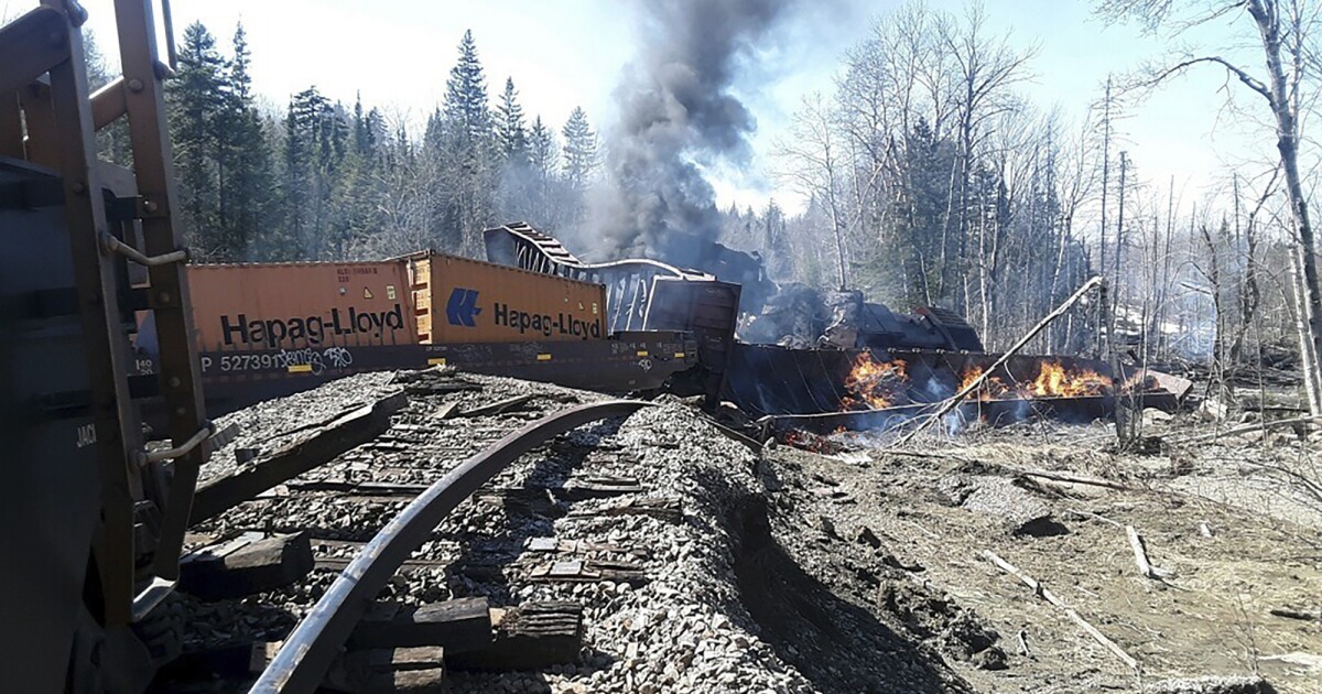 Overflowing beaver dam behind 2023 train derailment in Somerset County ...