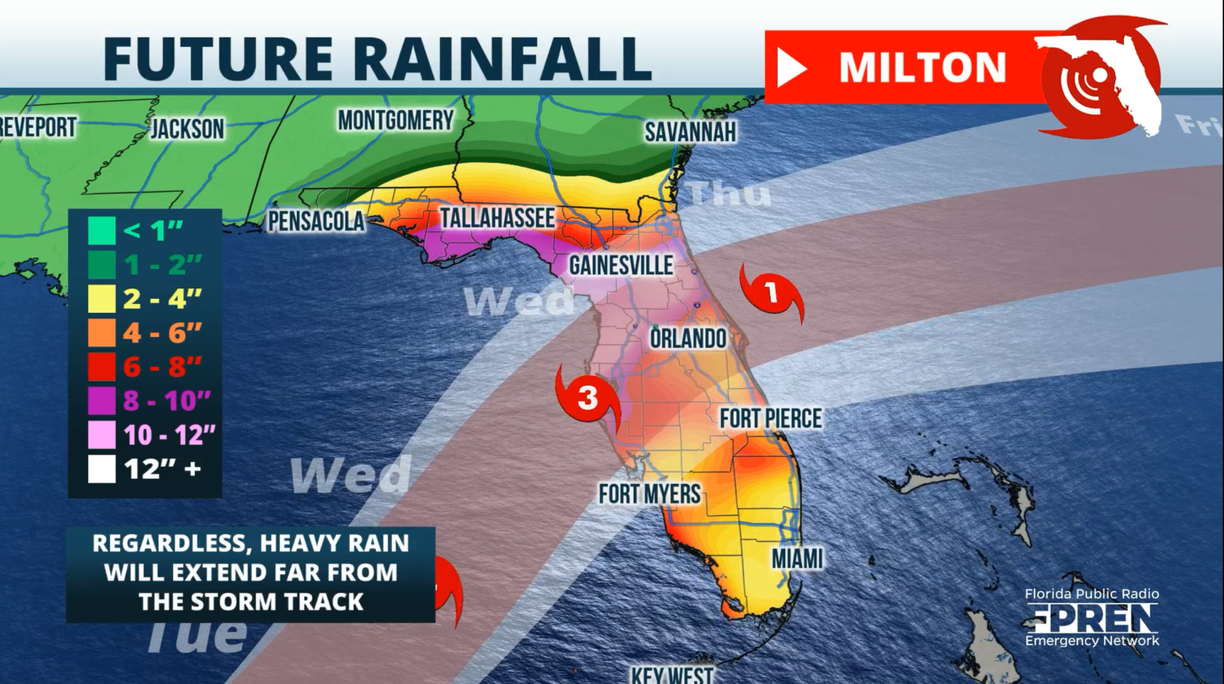 Dangerous Category 5 Milton getting stronger, advisories issued, first ...