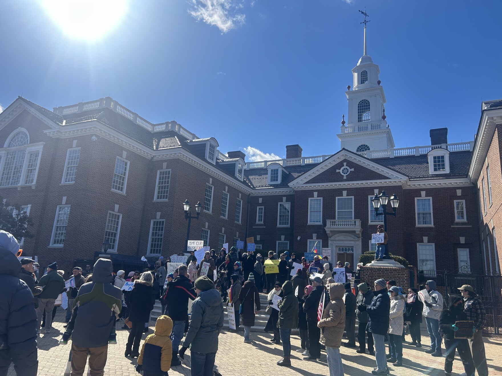Delawareans protest against Trump administration in Dover | Delaware ...