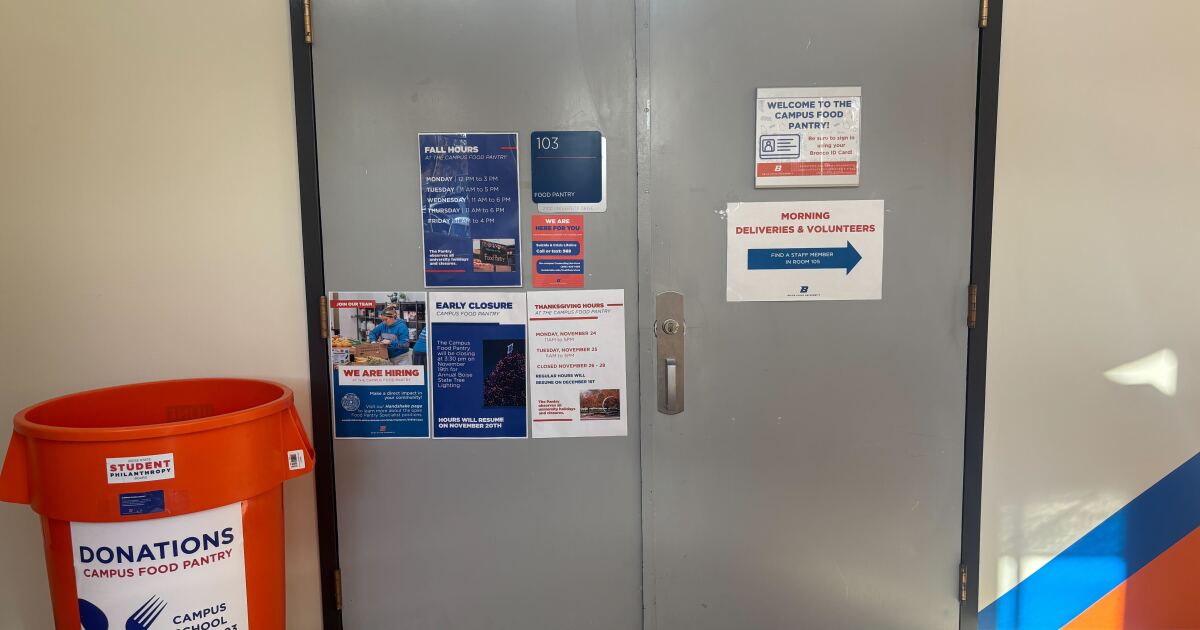 Amid SNAP reductions, Boise State students use campus food pantry ...