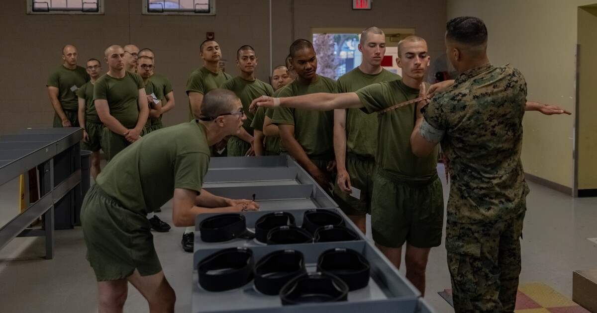 The Marine Corps says its pandemic-related uniform shortage is easing