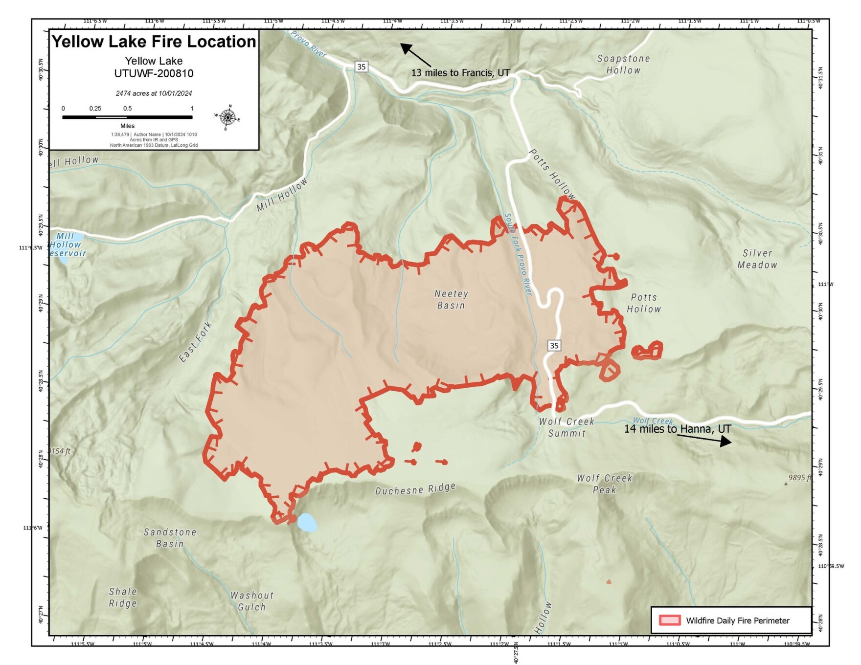 Yellow Lake Fire was human-caused, Highway 35 remains closed
