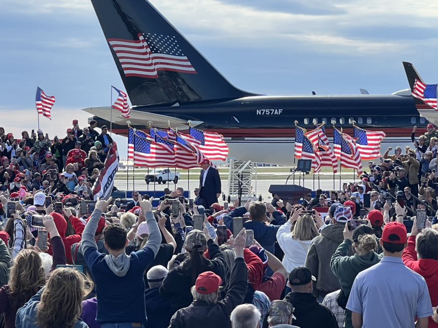 Trump Supports Moreno At Dayton Rally Ahead Of Ohio Primary Wyso