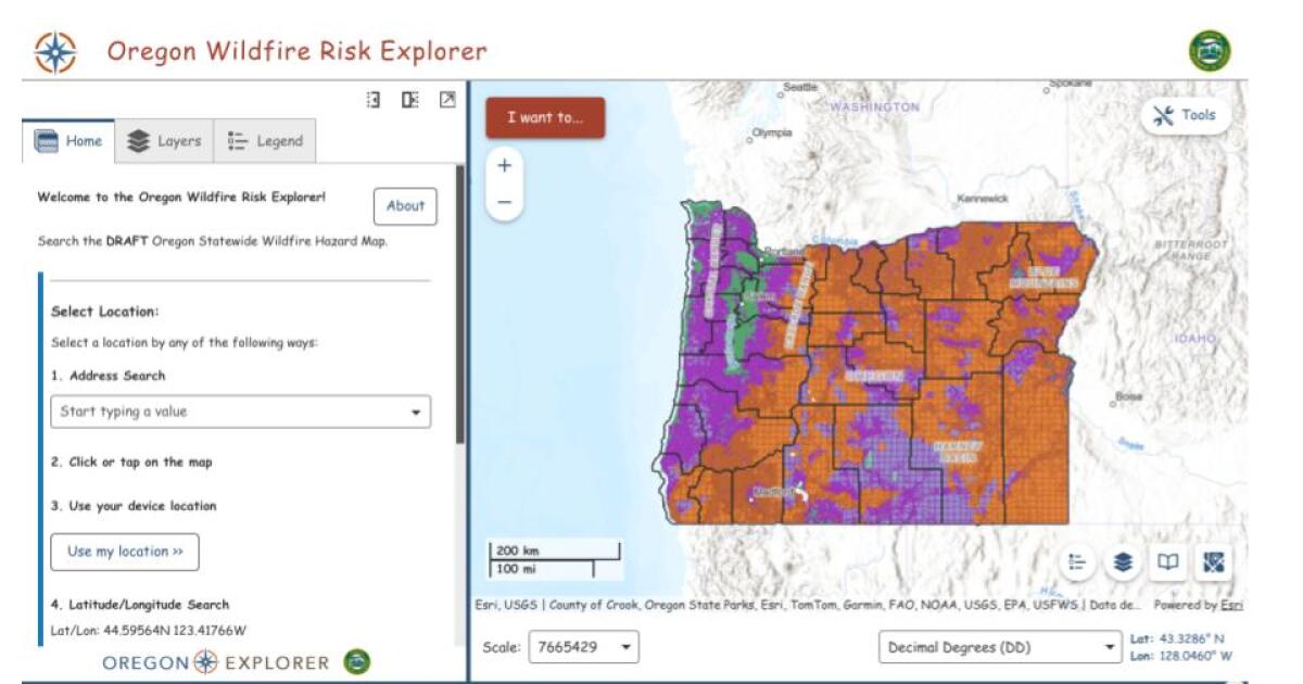 How to comment on Oregon's new wildfire hazard map | Jefferson Public Radio