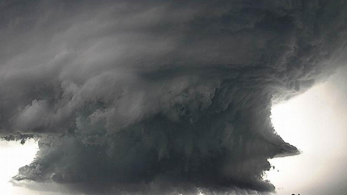 inside a tornado funnel