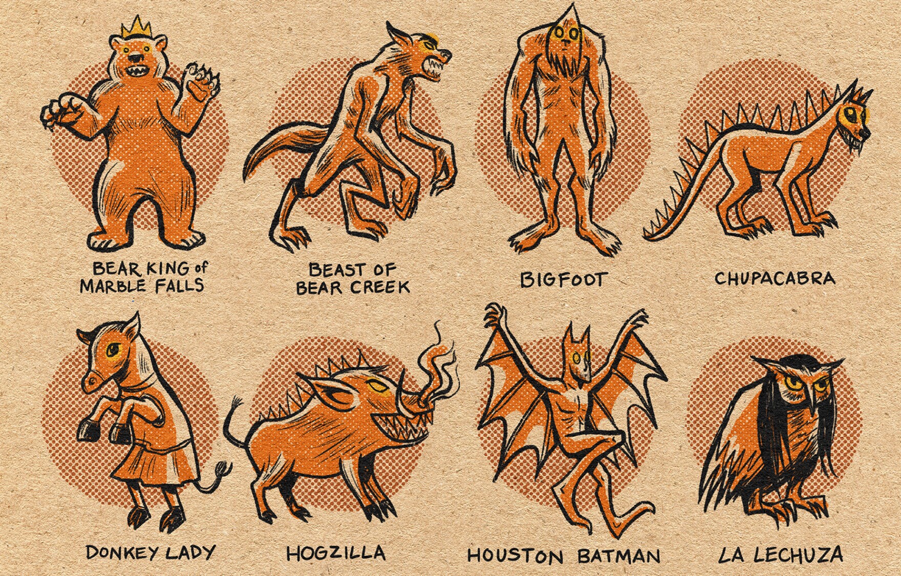 The art of Texas cryptids | KUT Radio, Austin's NPR Station