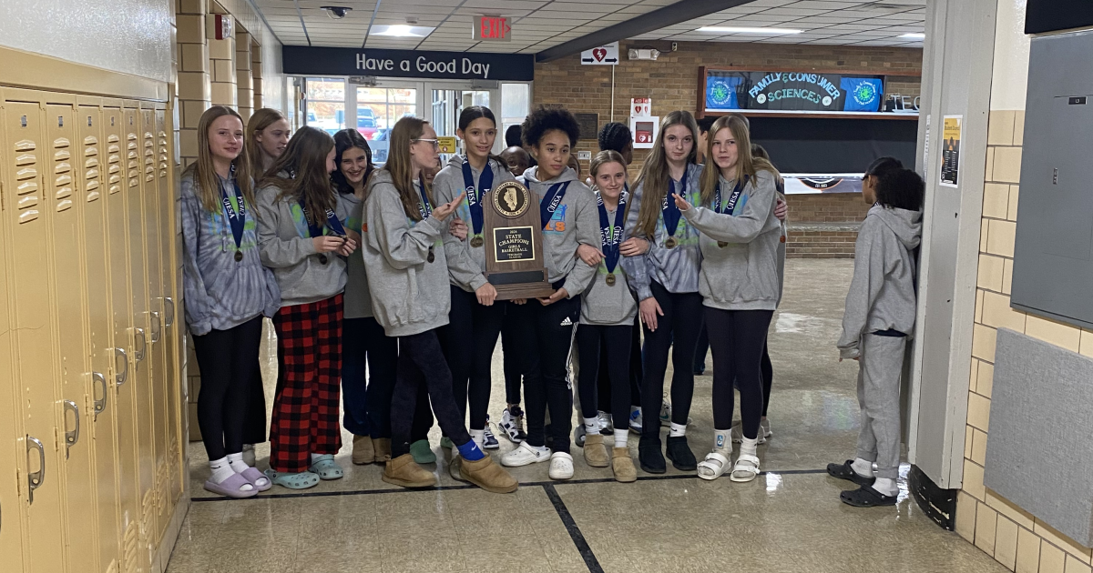 Kingsley Junior High celebrates basketball state title | WGLT