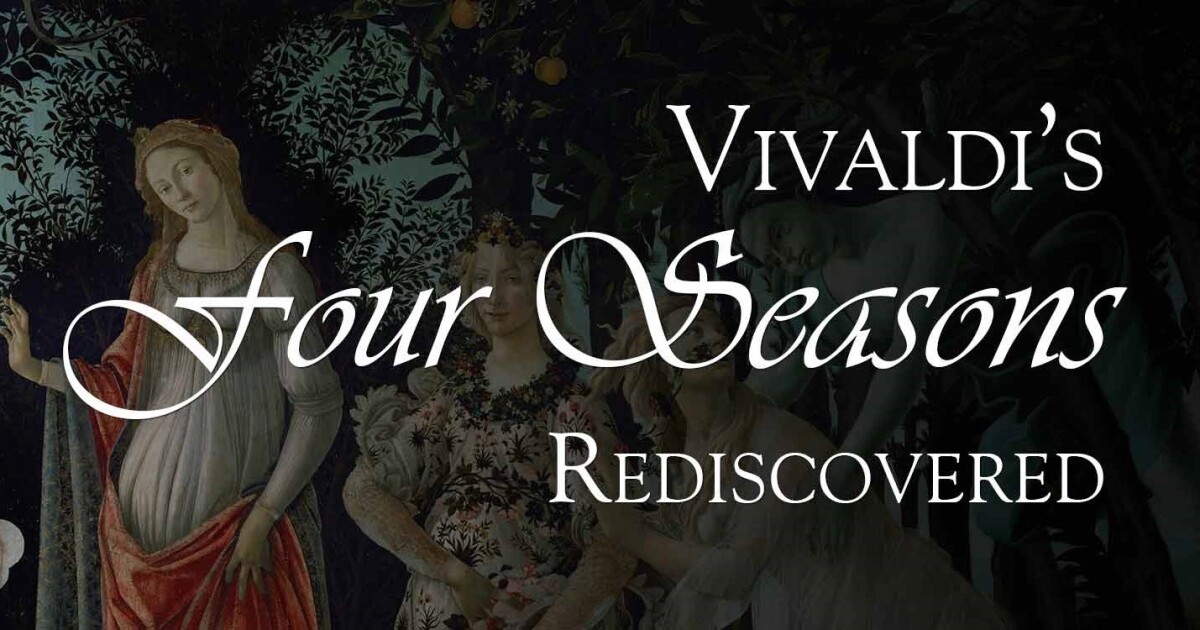 Apollo's Fire presents Vivaldi’s Four Seasons Rediscovered | Ideastream ...