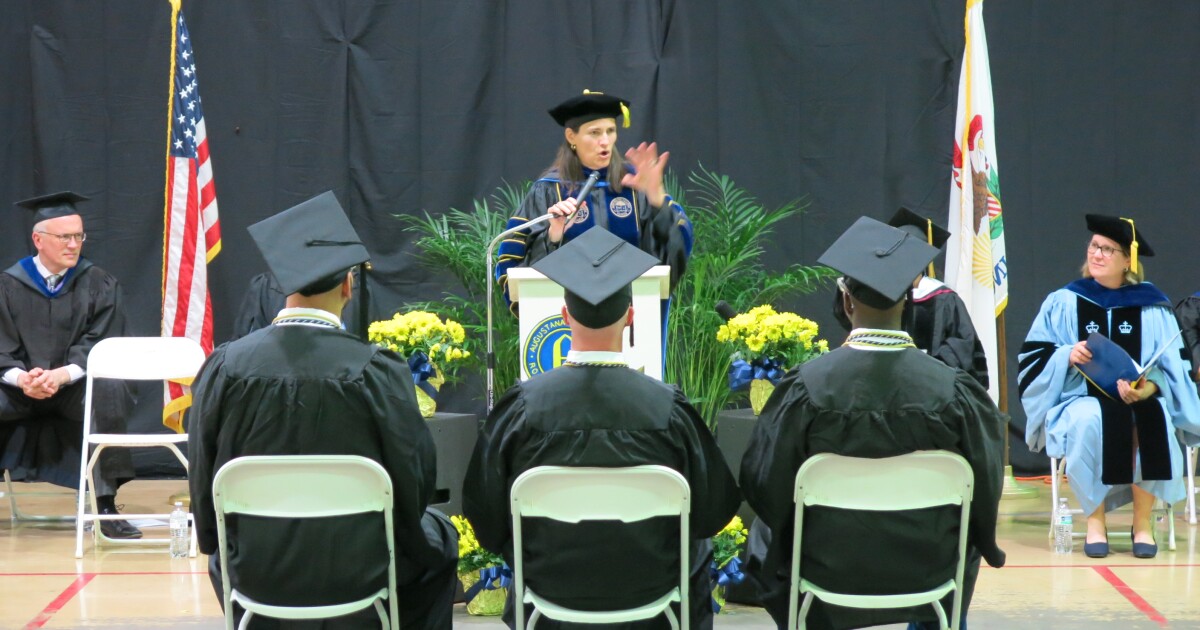 Augustana Prison Education Program held its first commencement ceremony within the East Moline ...