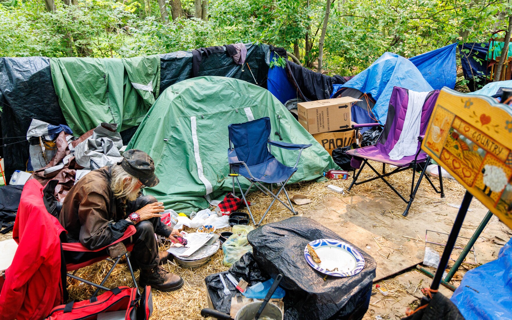 Homeless encampment residents in Normal have relocated; sewer ...