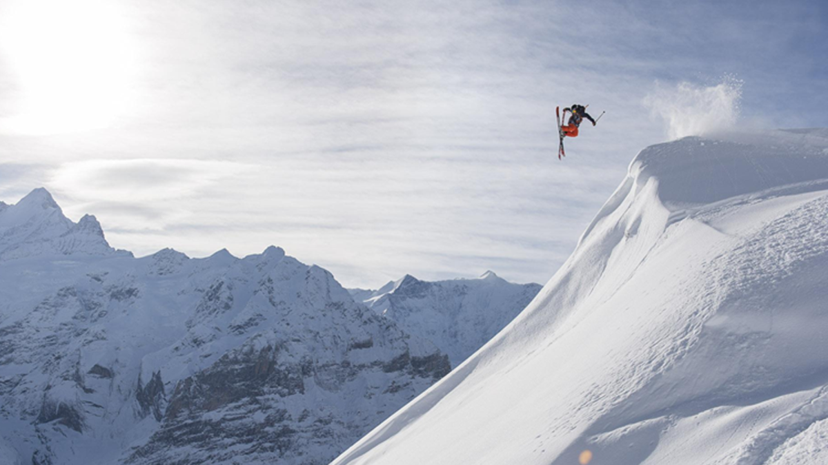 skier jumps