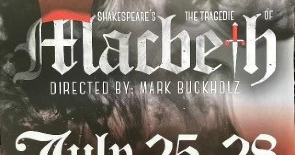 Edward & Barbara Teaman announcing Macbeth at Theatre in the Park, July ...