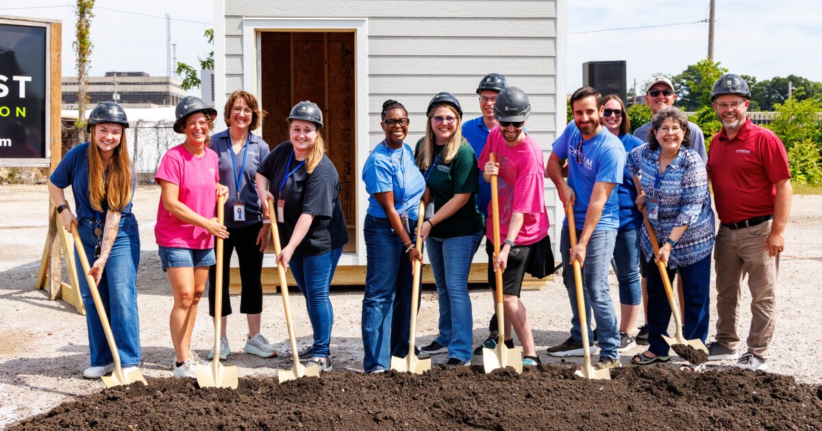 Home Sweet Home breaks ground on The Bridge homeless shelter village in Bloomington | WGLT