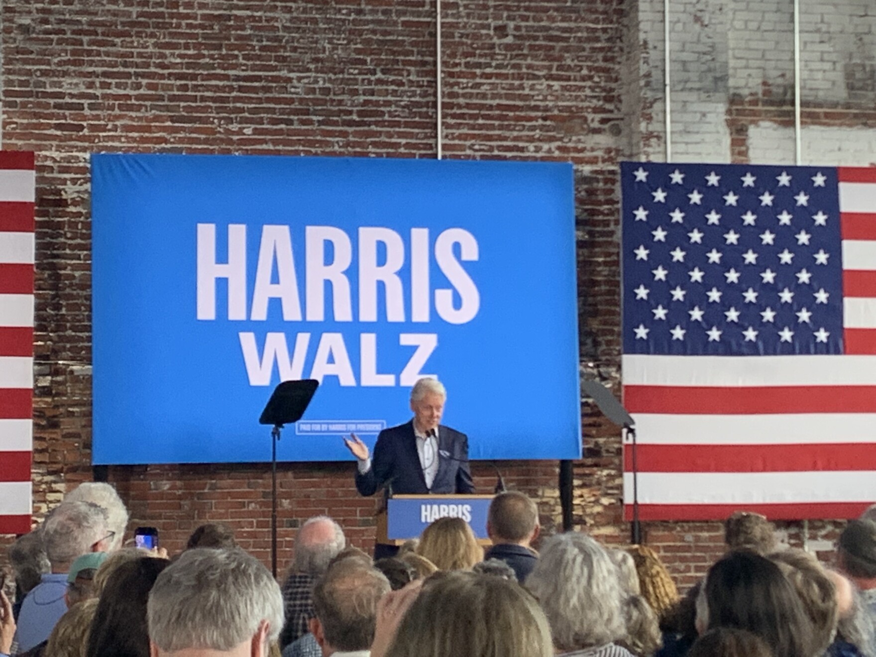Bill Clinton visits Portland to stump for Kamala Harris in the final ...