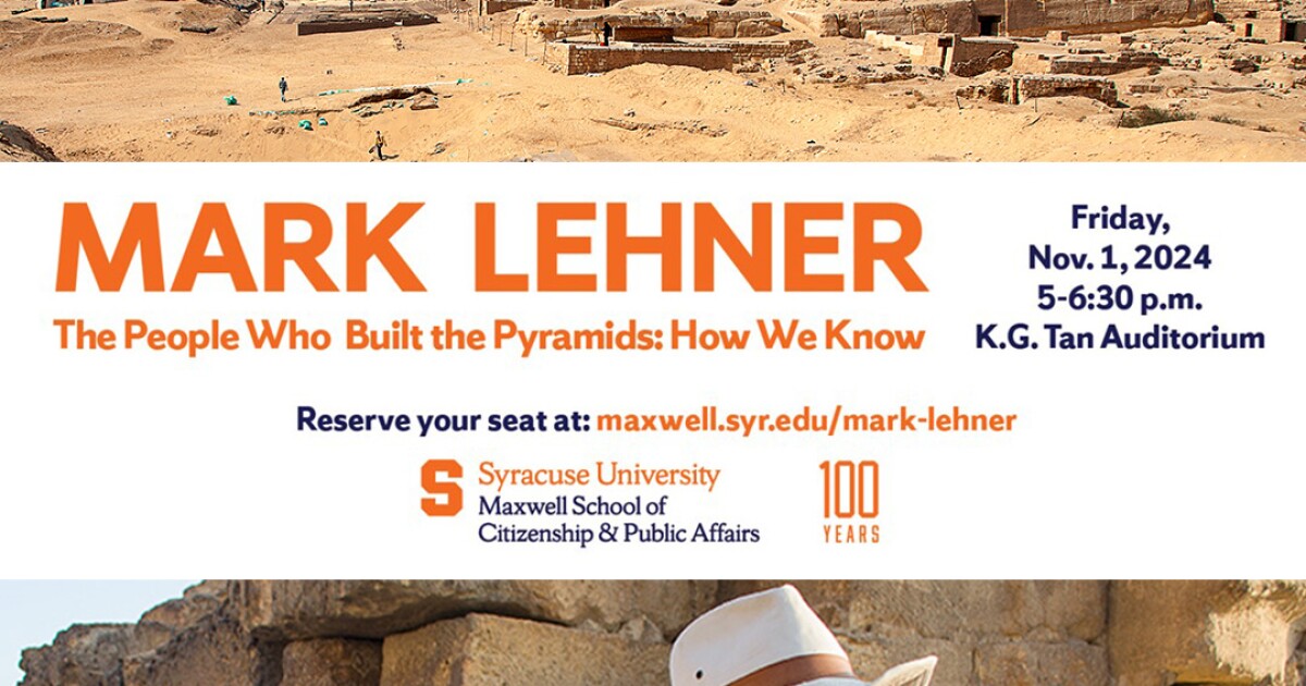 Mark Lehner: The People who Built the Pyramids - How we Know | WRVO ...