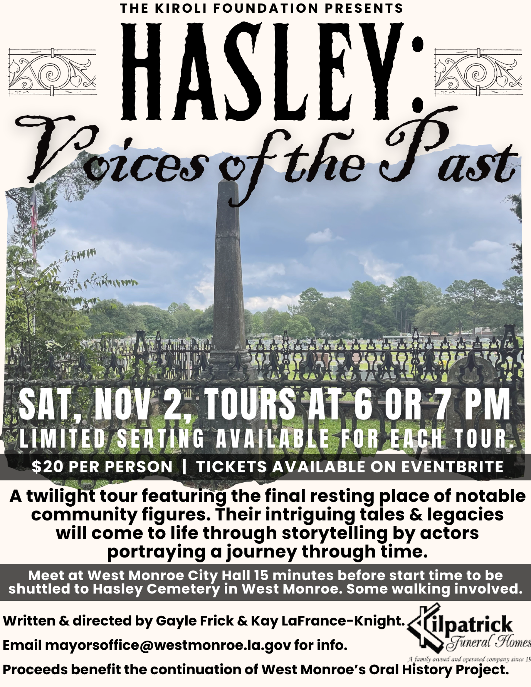 Kiroli Foundation & City of West Monroe to host historical tour at ...