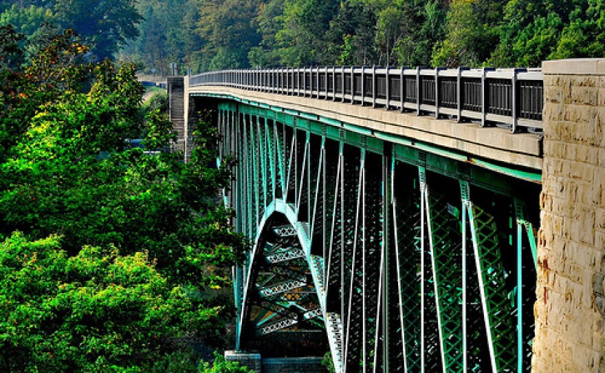 cut river bridge steps
