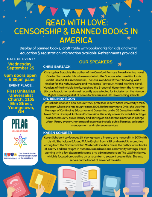 PFLAG Read with Love: Censorship: Banned Books in America Panel Discussion
