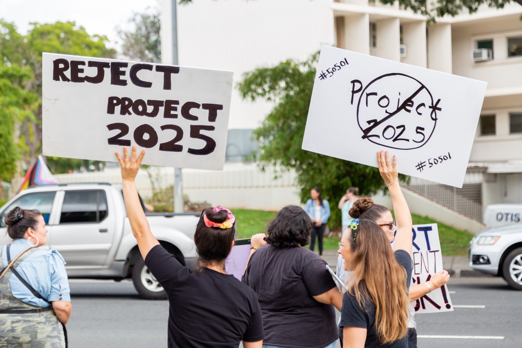 Protesters at state Capitol rally against Trump administration, Project ...