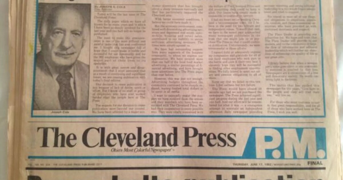 Are you ready to read the Cleveland Press again? | Ideastream Public Media