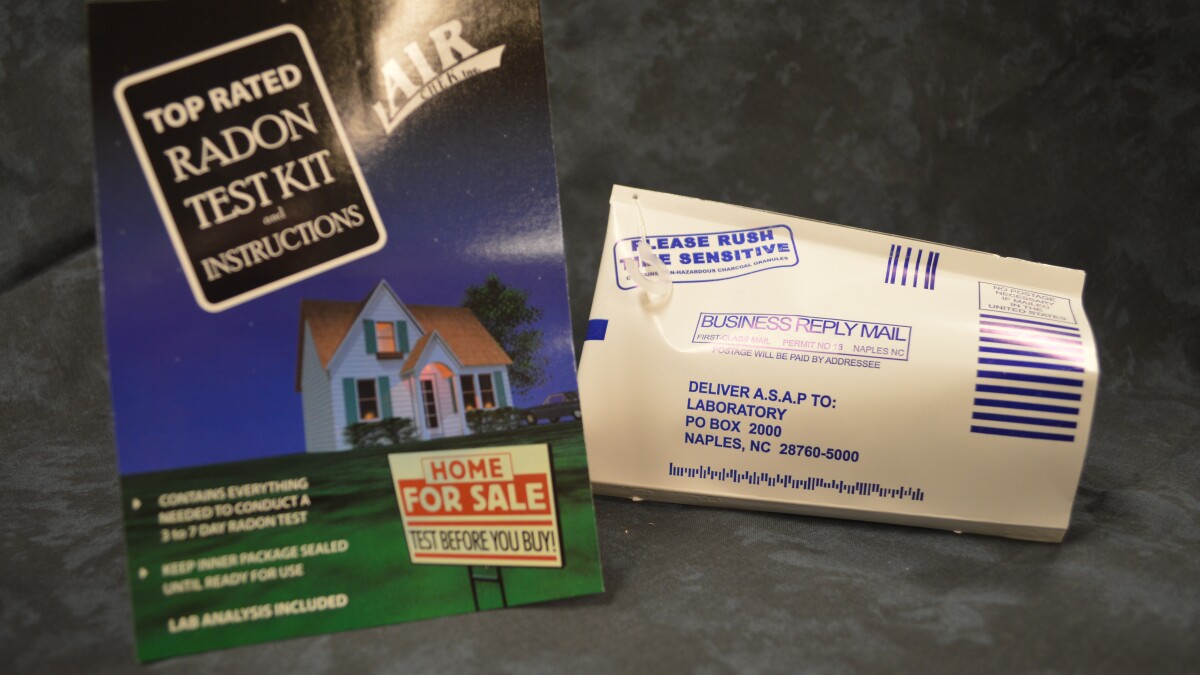 e perm radon test kit