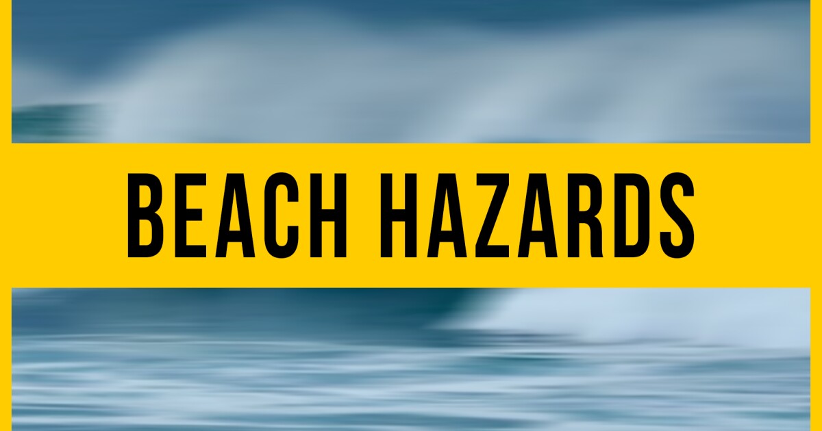 NWS Melbourne: Beach Hazard Statement in Effect for Treasure and Space ...