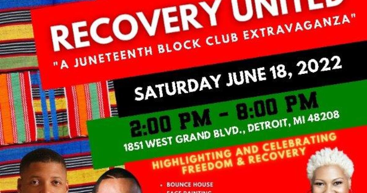 "Recovery United" - A Juneteenth Block Club Extravaganza